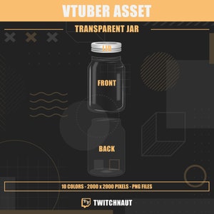 Transparent Jar Vtuber Asset | Funny Pngtuber Stream Props | Veadotube ...