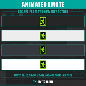 Animated Escape From Tarkov Emote for Twitch | Extraction Icon Discord ...