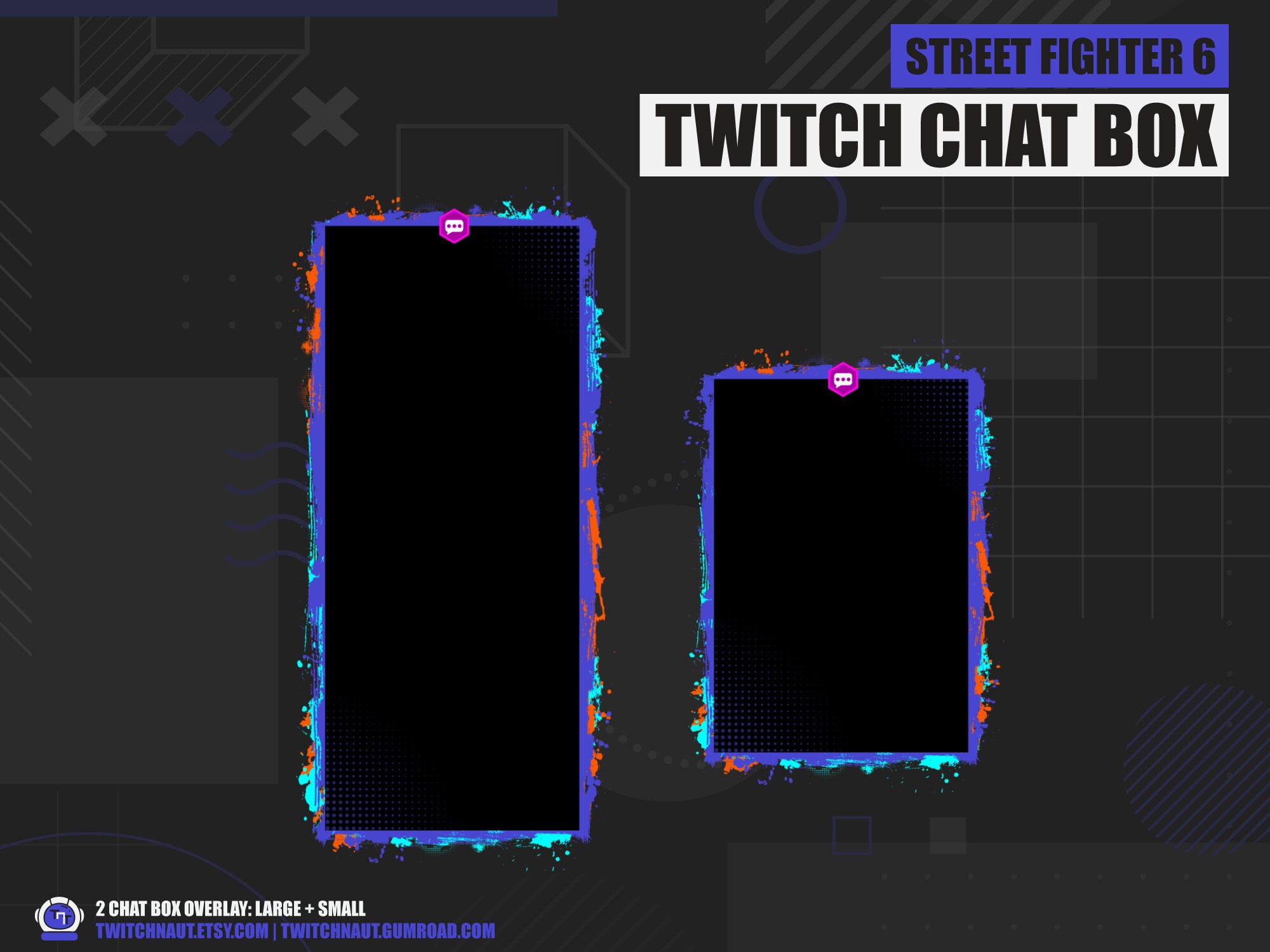 Street Fighter 6 Twitch Overlay Package | Graffiti Animated Twitch ...