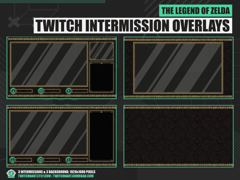 Zelda Tears of the Kingdom Twitch Overlay Package | the Legend Ofzelda ...