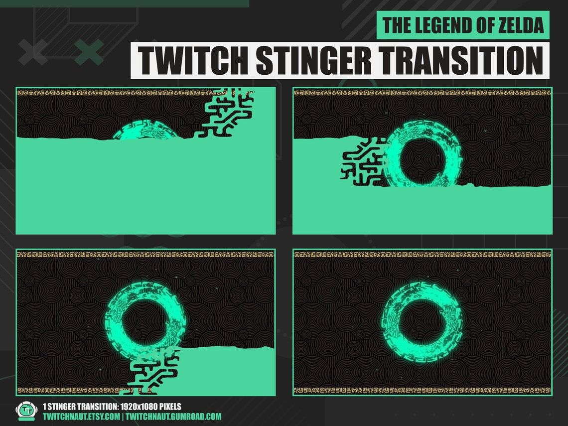 Zelda Tears of the Kingdom Twitch Overlay Package | the Legend Ofzelda ...