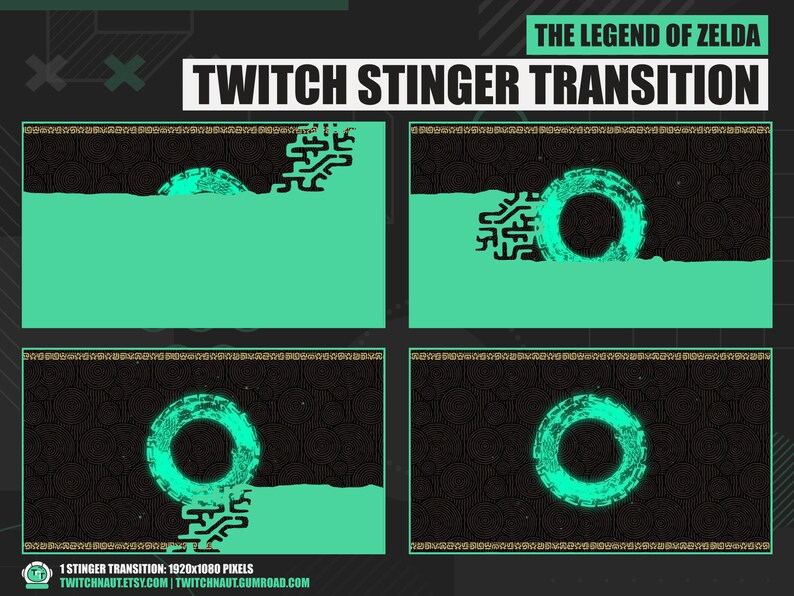 Zelda Tears of the Kingdom Twitch Overlay Package | the Legend Ofzelda ...