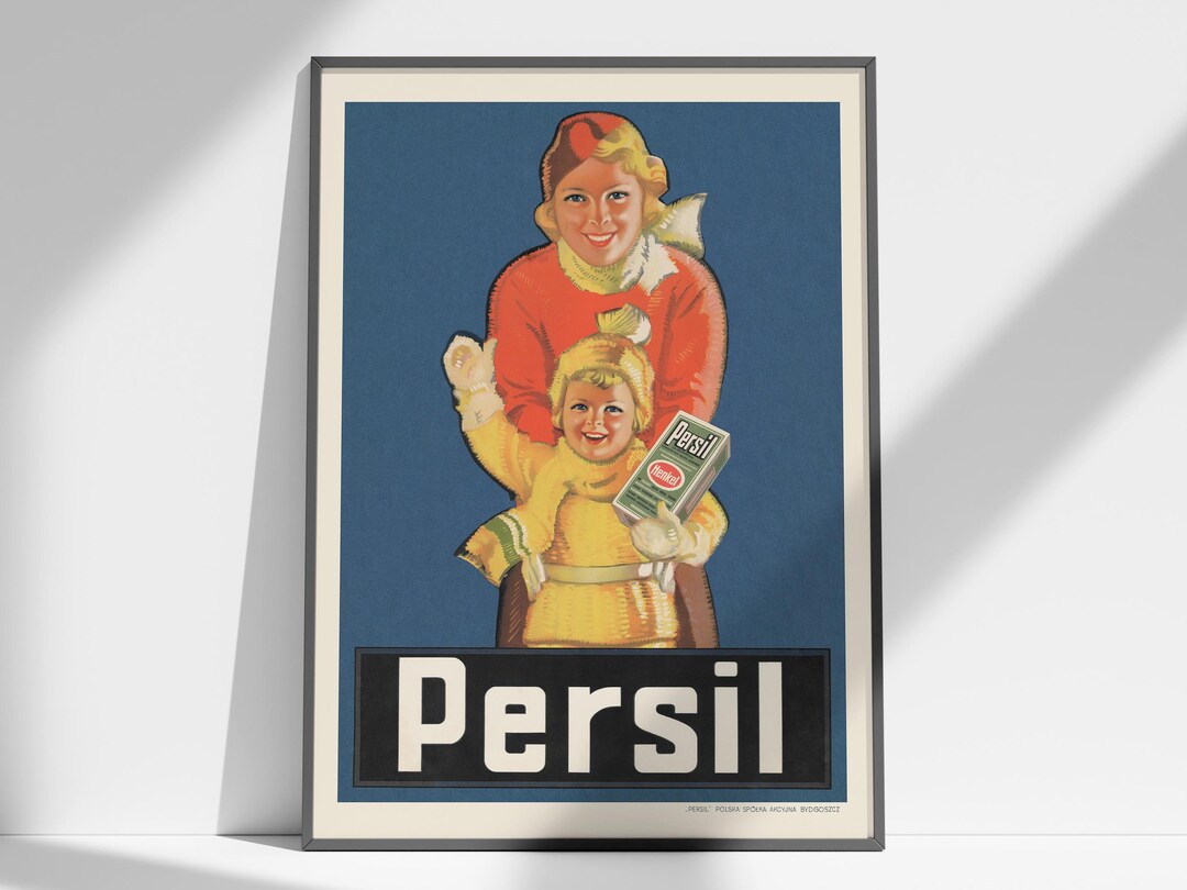 Polish Vintage Poster, Persil Poster, Vintage Print, Laundry Print ...