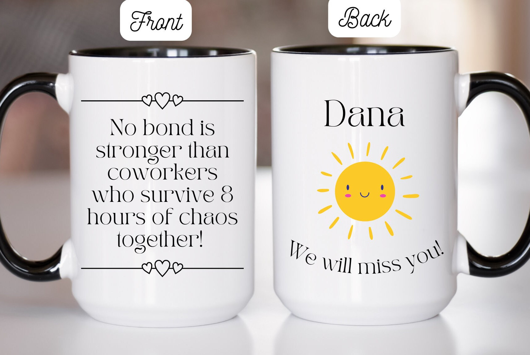 Personalized Farewell Mug for Coworker Custom Retirement - Etsy