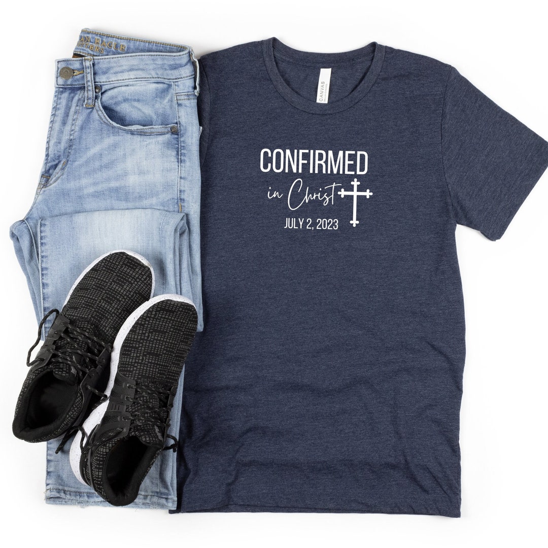 Catholic Confirmation T-shirt for Men: Personalized Religious Gift - Etsy