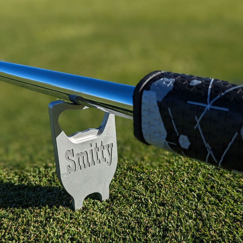 Custom Aluminum 3-in-1 Golf Divot Tool: Putter Rest, Bottle Opener ...