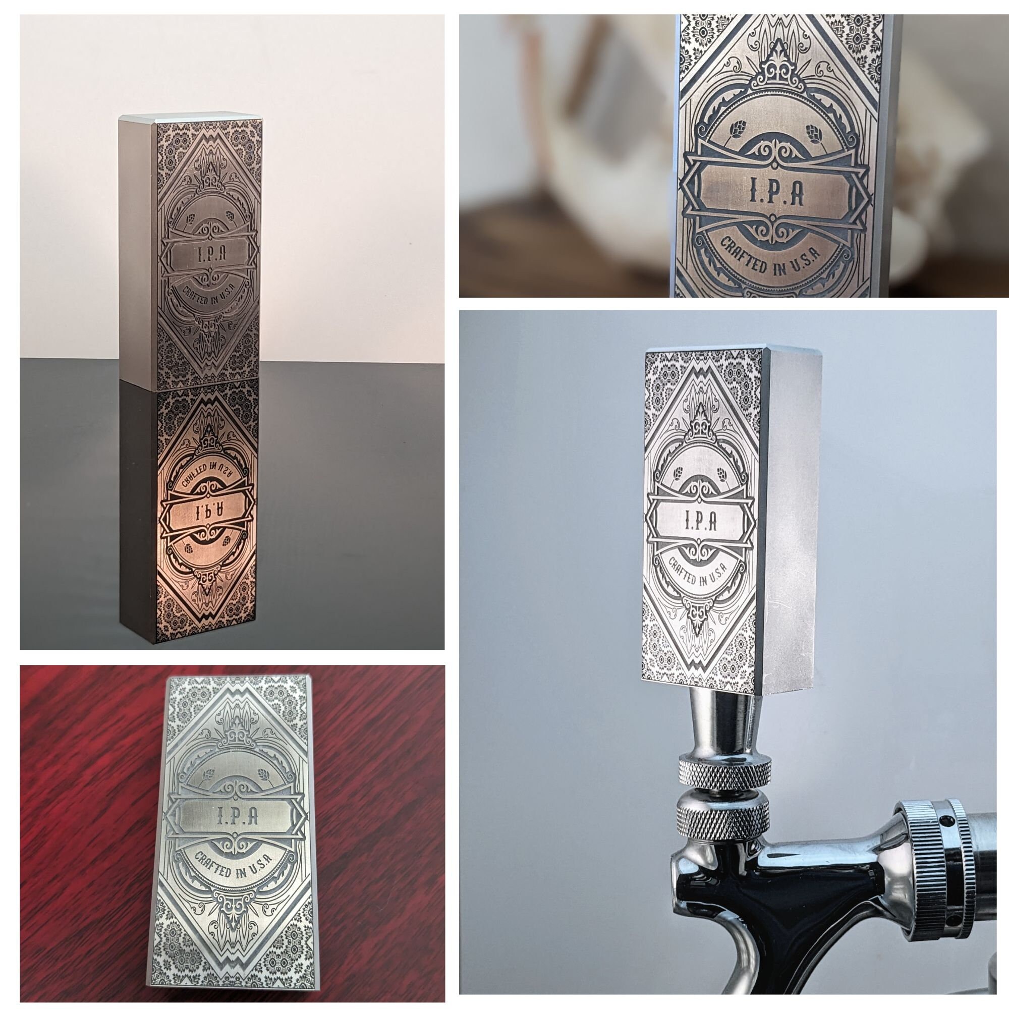 Custom-milled Personalized Beer Tap Handle | CNC Milled Aluminum Bar ...