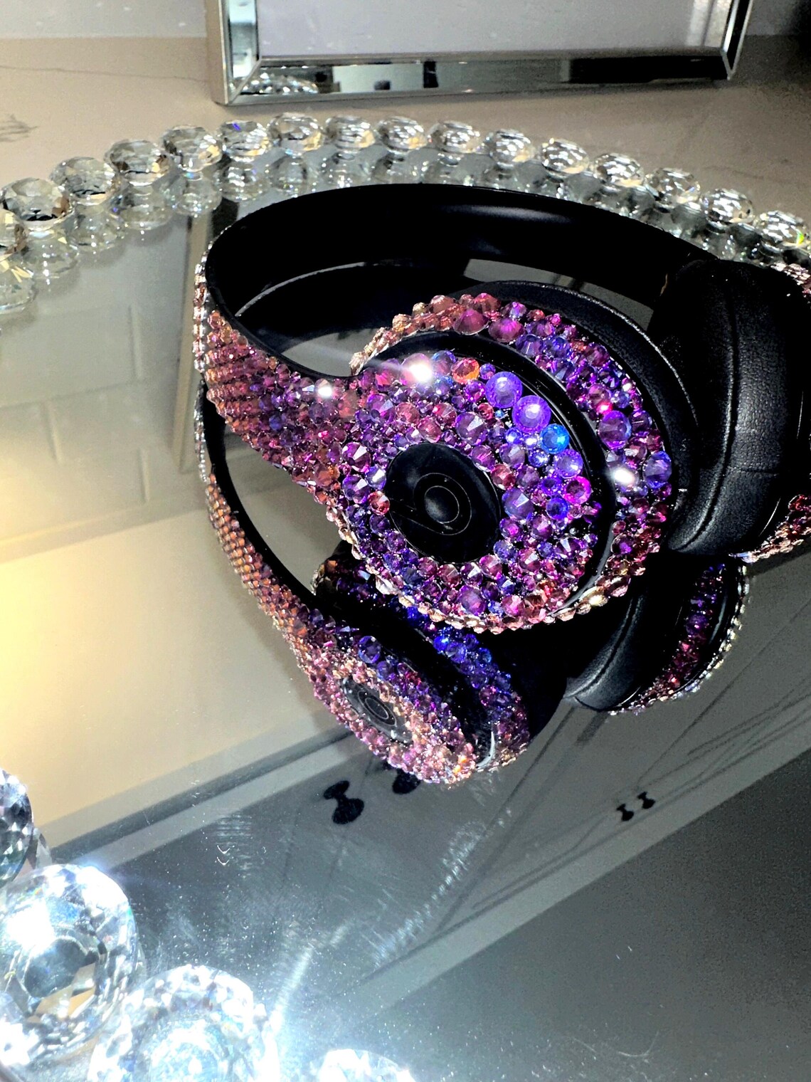 Rhinestone Beats Headphones - Etsy