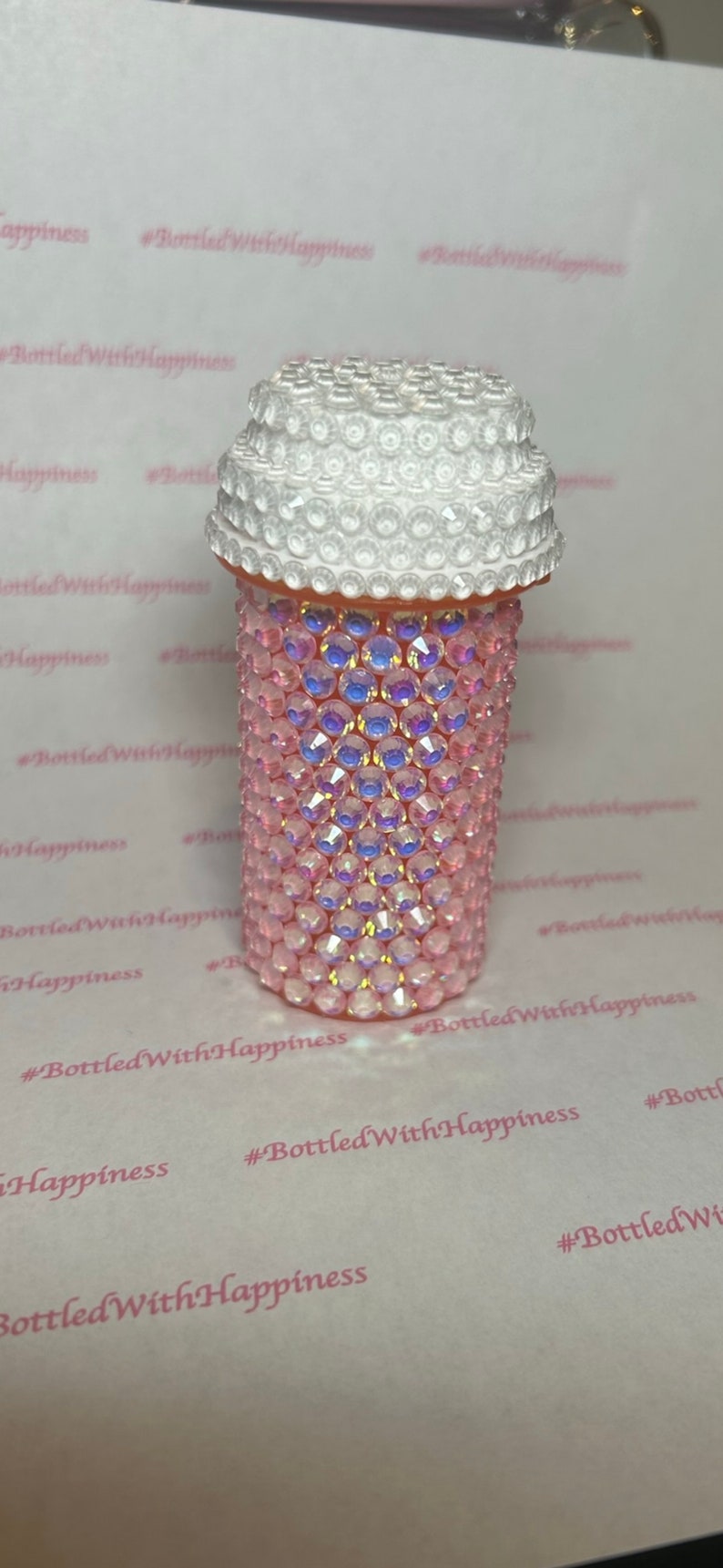 Bedazzled Pill Bottle - Etsy