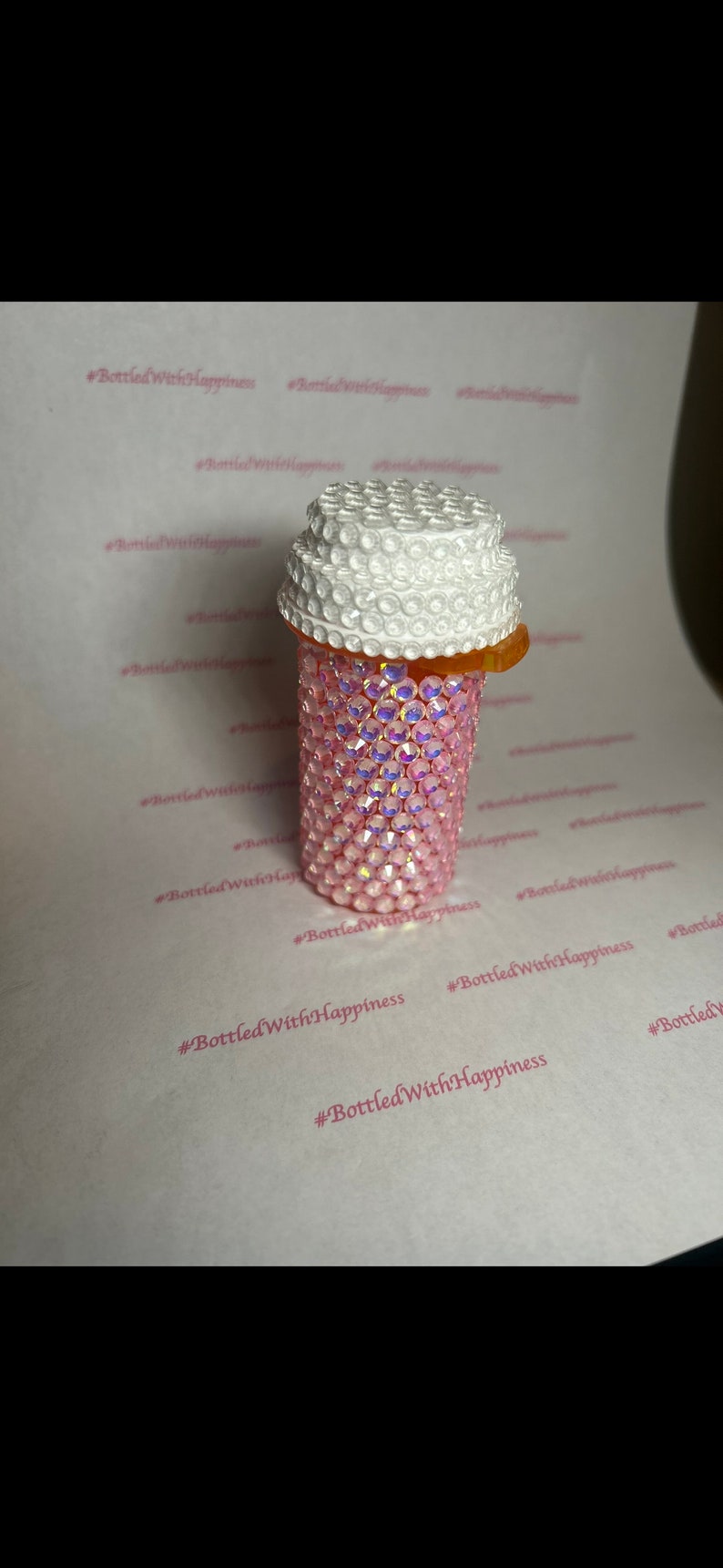 Bedazzled Pill Bottle - Etsy
