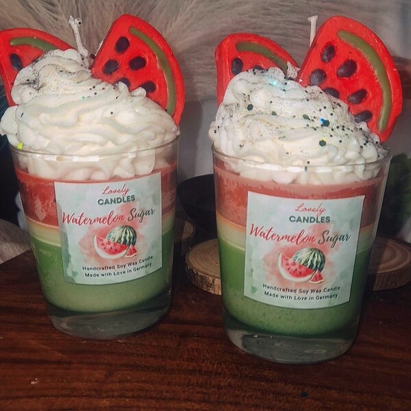 Watermelon Candle - Etsy