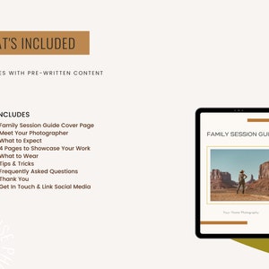 CANVA Photography Family Session Guide Client Welcome Packet Styling ...