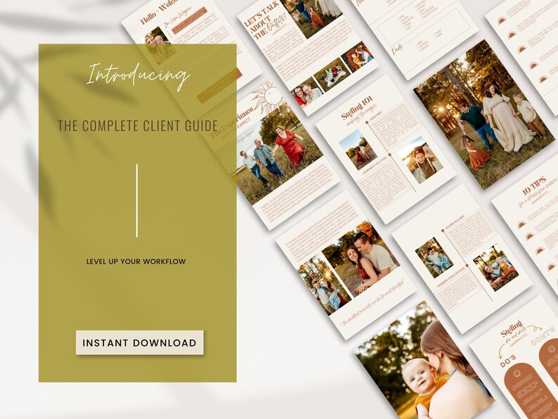 CANVA Complete Client Guide Style Guide for Photography FAQ Template ...