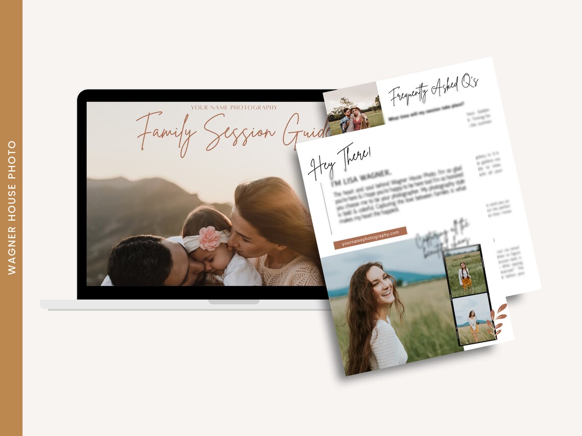 CANVA Photography Family Session Guide Client Welcome Packet Styling ...