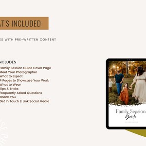 CANVA Photography Family Session Guide | Client Welcome Packet ...