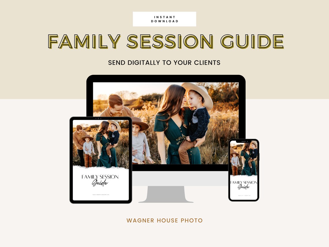 CANVA Photography Family Session Guide | Client Welcome Packet ...