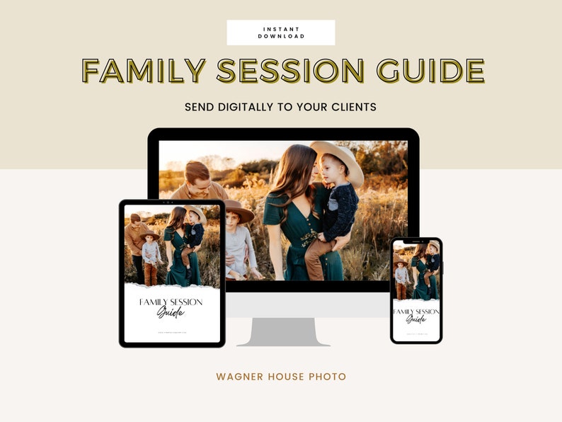 CANVA Photography Family Session Guide Client Welcome Packet - Etsy