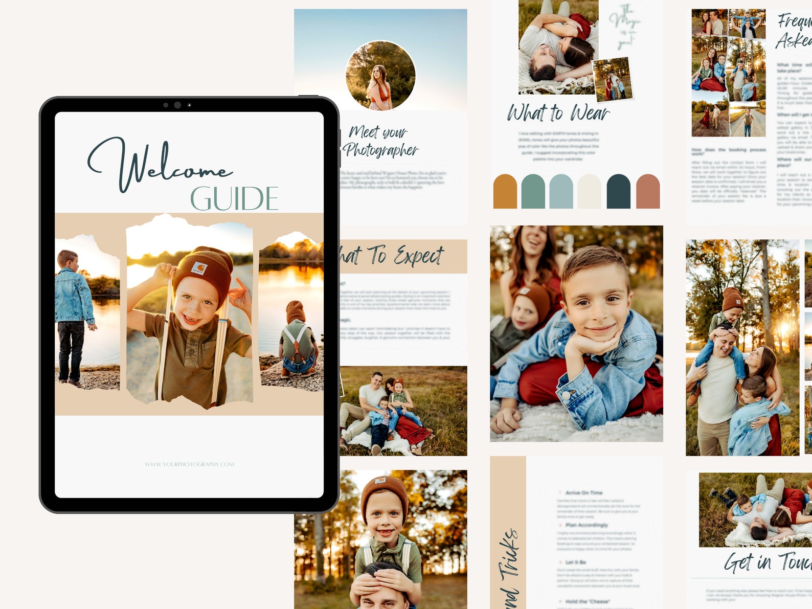 CANVA Photography Welcome Guide | Client Welcome Packet | Styling Guide ...