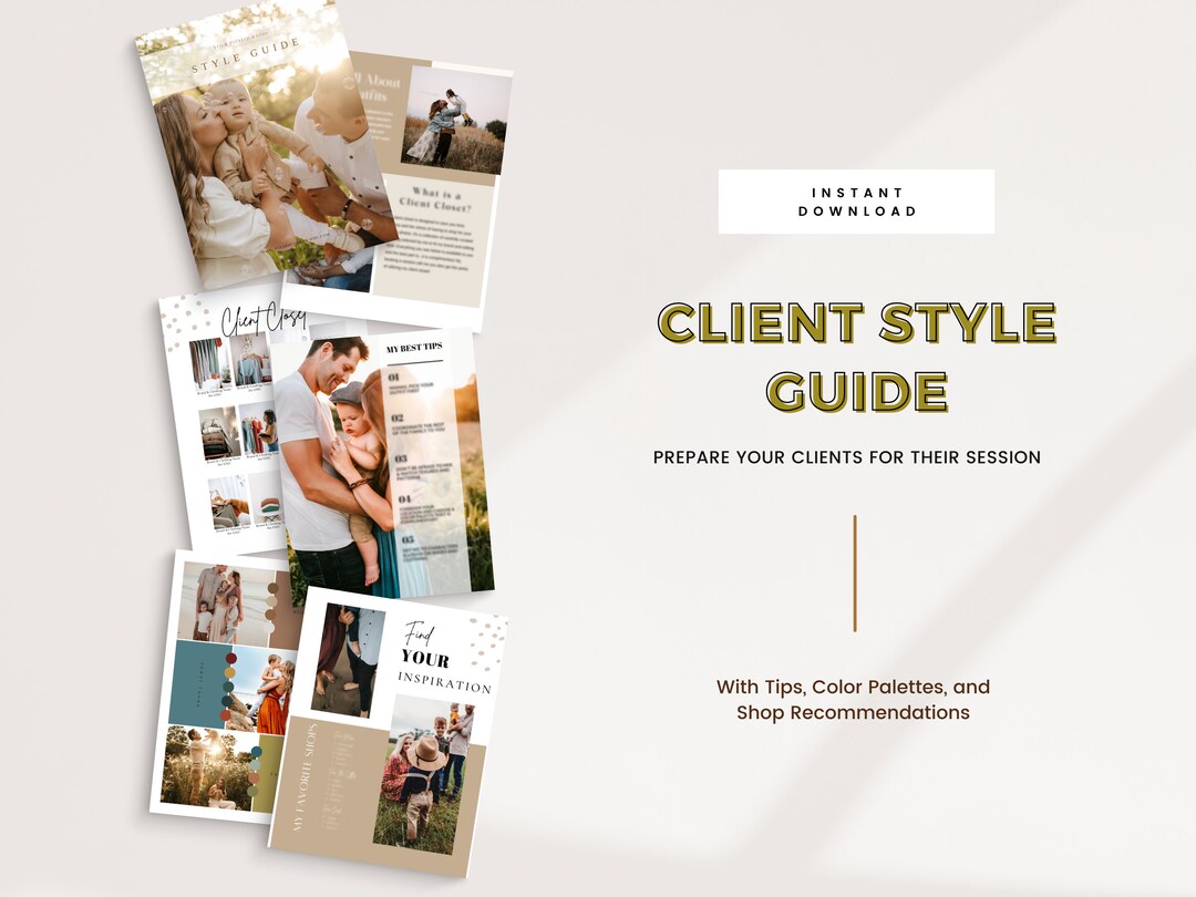 CANVA Client Style Guide Client Closet Template Wardrobe Guide Brand ...