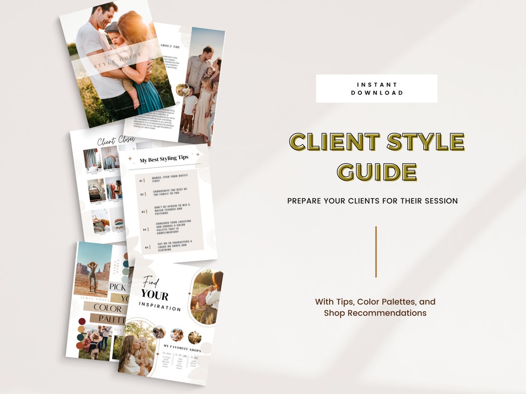 CANVA Client Style Guide Client Closet Template Wardrobe Guide Brand ...