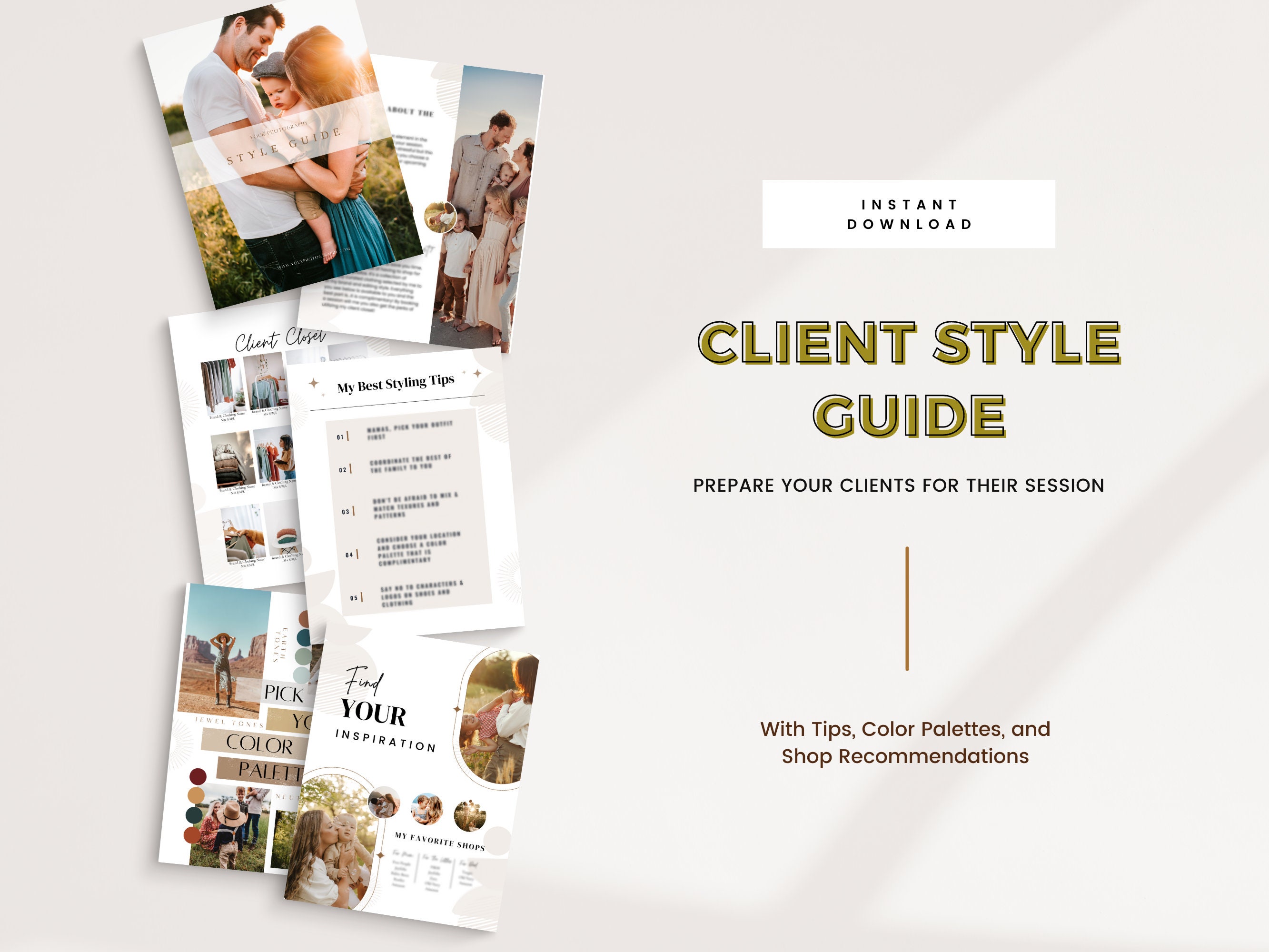 CANVA Client Style Guide Client Closet Template Wardrobe Guide Brand ...