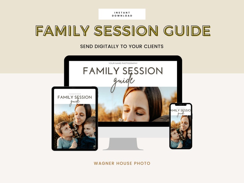 CANVA Photography Family Session Guide Client Welcome Packet Styling ...
