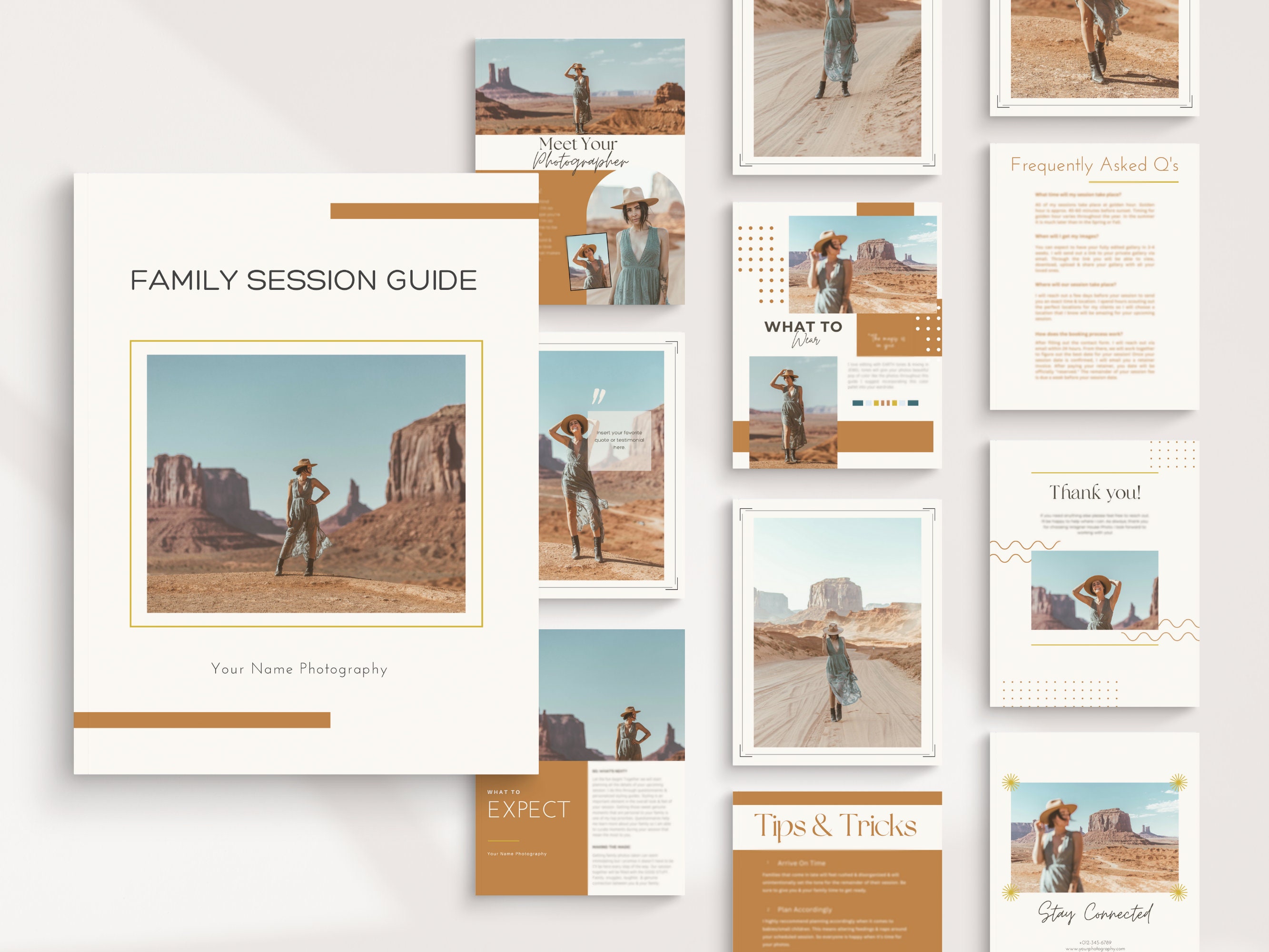 CANVA Photography Family Session Guide Client Welcome Packet Styling ...