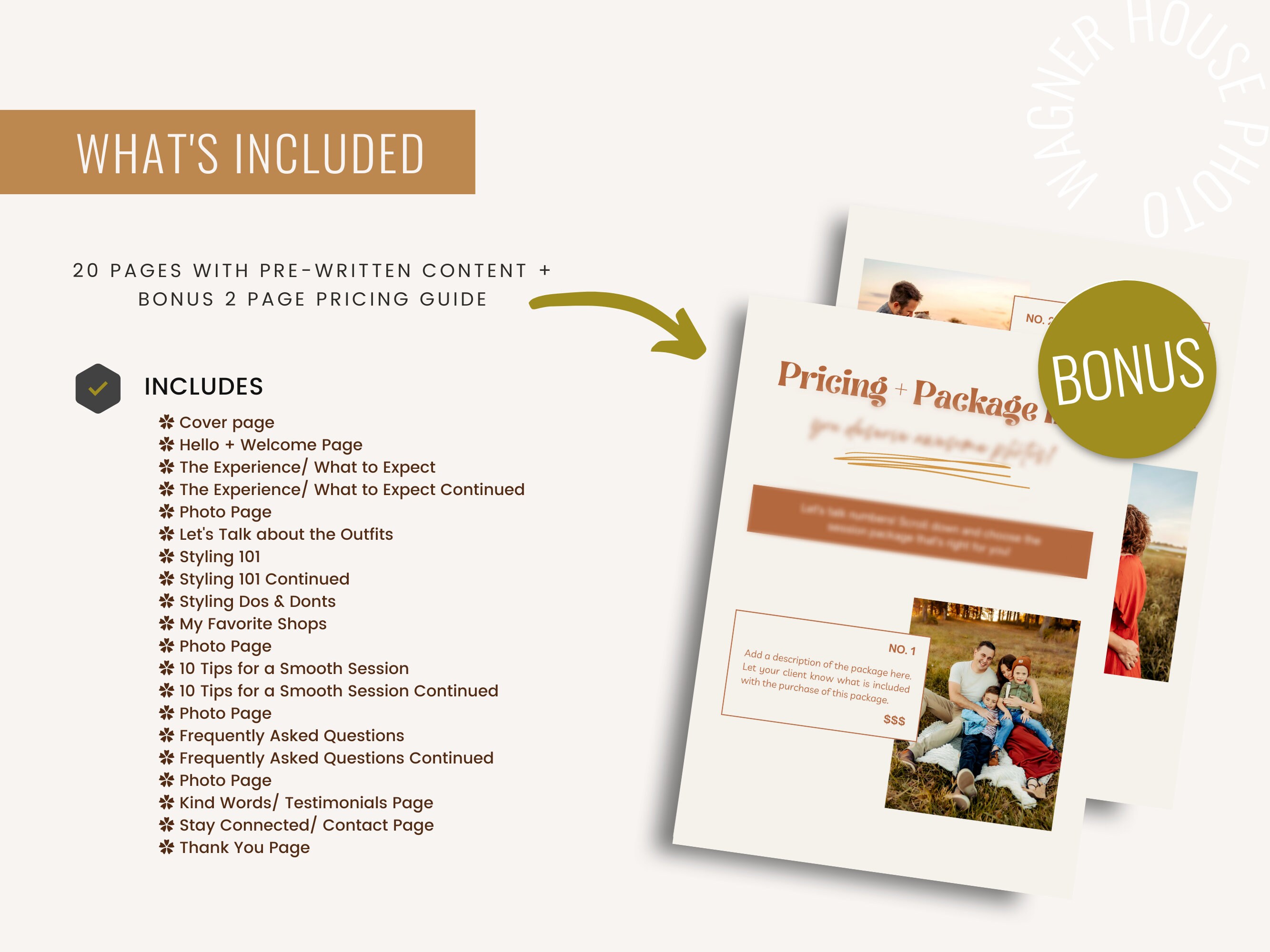 CANVA Complete Client Guide Style Guide for Photography FAQ Template ...