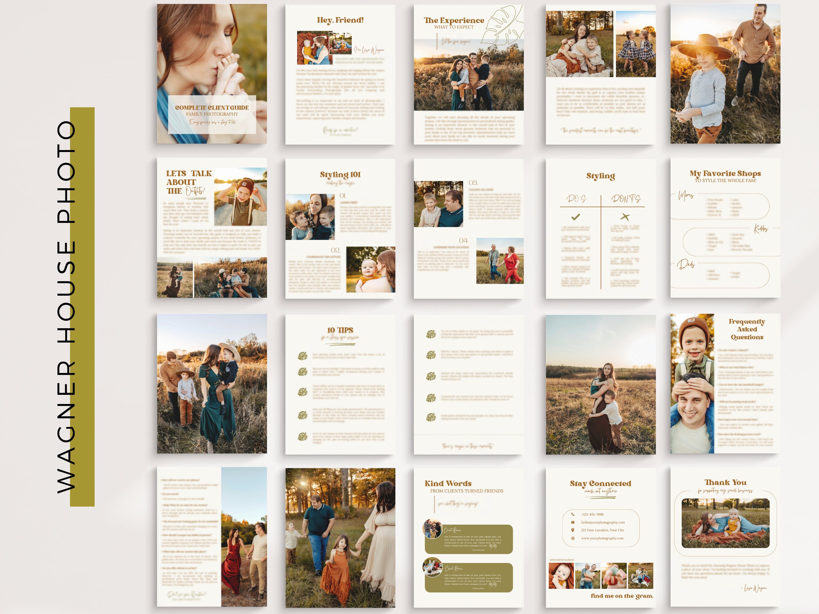 CANVA Complete Client Guide Style Guide for Photography FAQ Template ...
