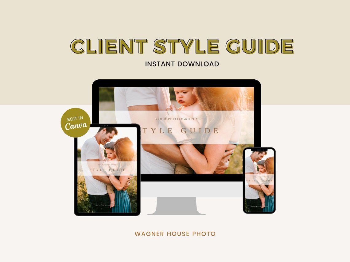 CANVA Client Style Guide Client Closet Template Wardrobe Guide Brand ...