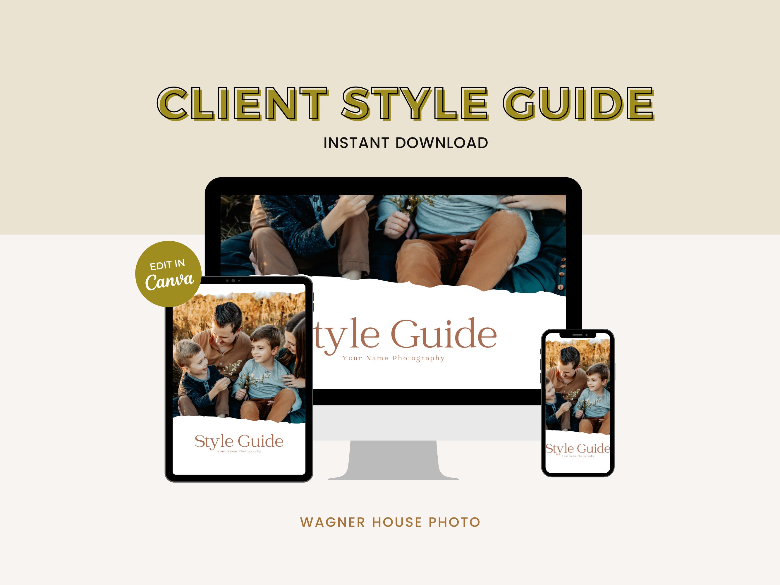 CANVA Client Style Guide Client Closet Template Wardrobe - Etsy
