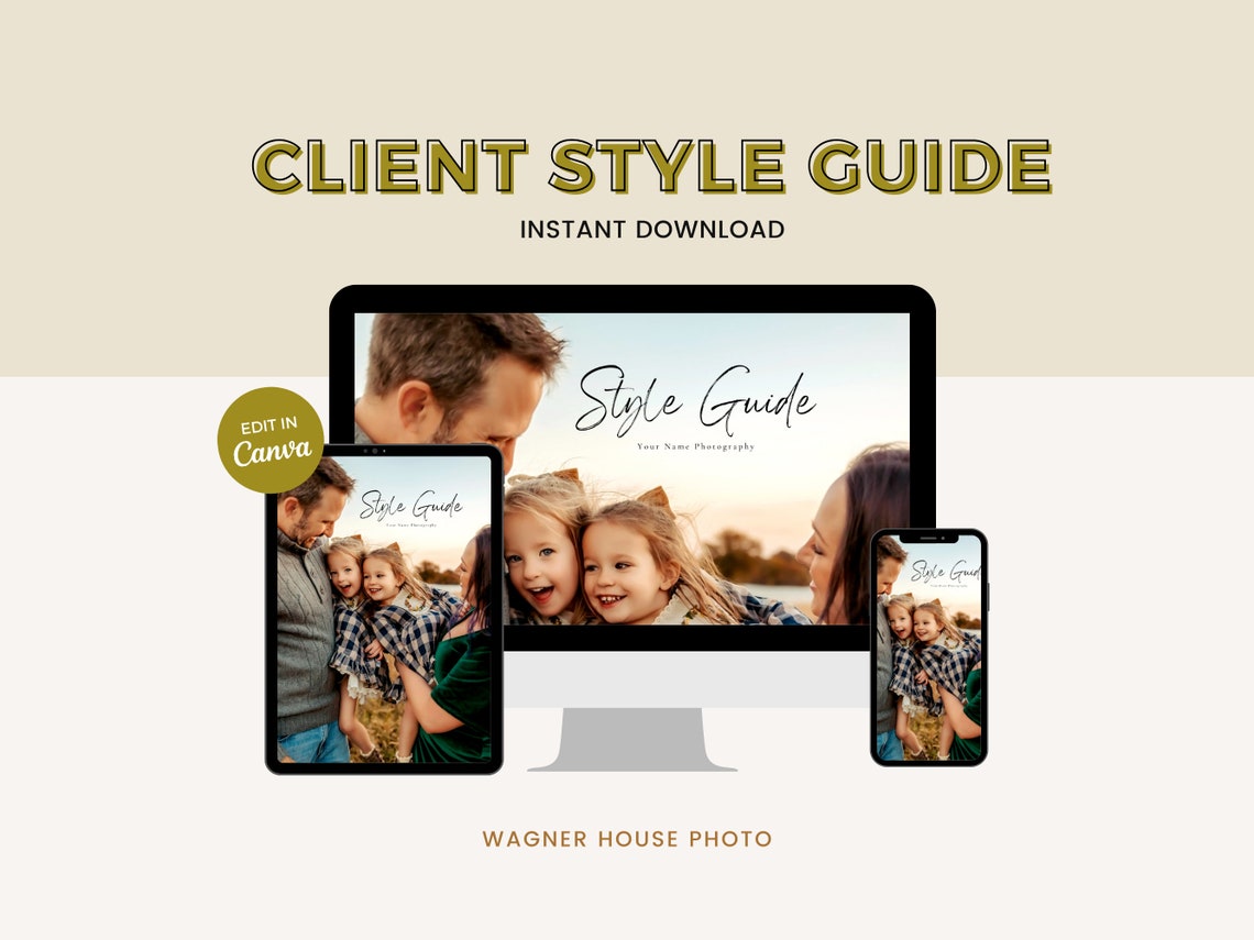 CANVA Client Style Guide Client Closet Template Wardrobe Guide Brand ...