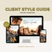 CANVA Client Style Guide Client Closet Template Wardrobe Guide Brand ...