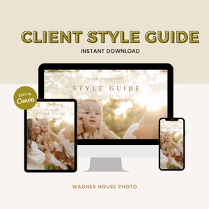 CANVA Client Style Guide Client Closet Template Wardrobe Guide Brand ...