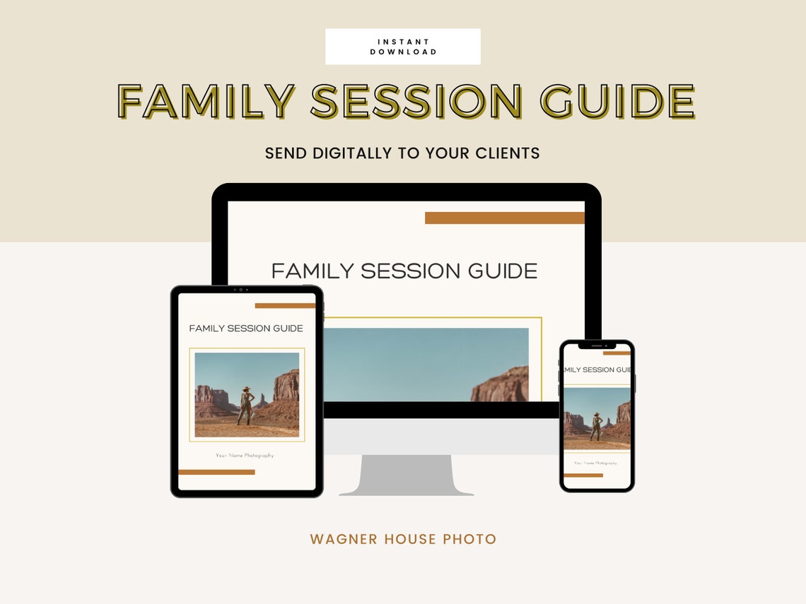 CANVA Photography Family Session Guide Client Welcome Packet Styling ...