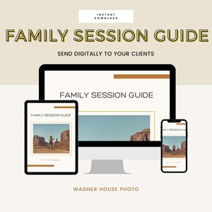 CANVA Photography Family Session Guide Client Welcome Packet Styling ...