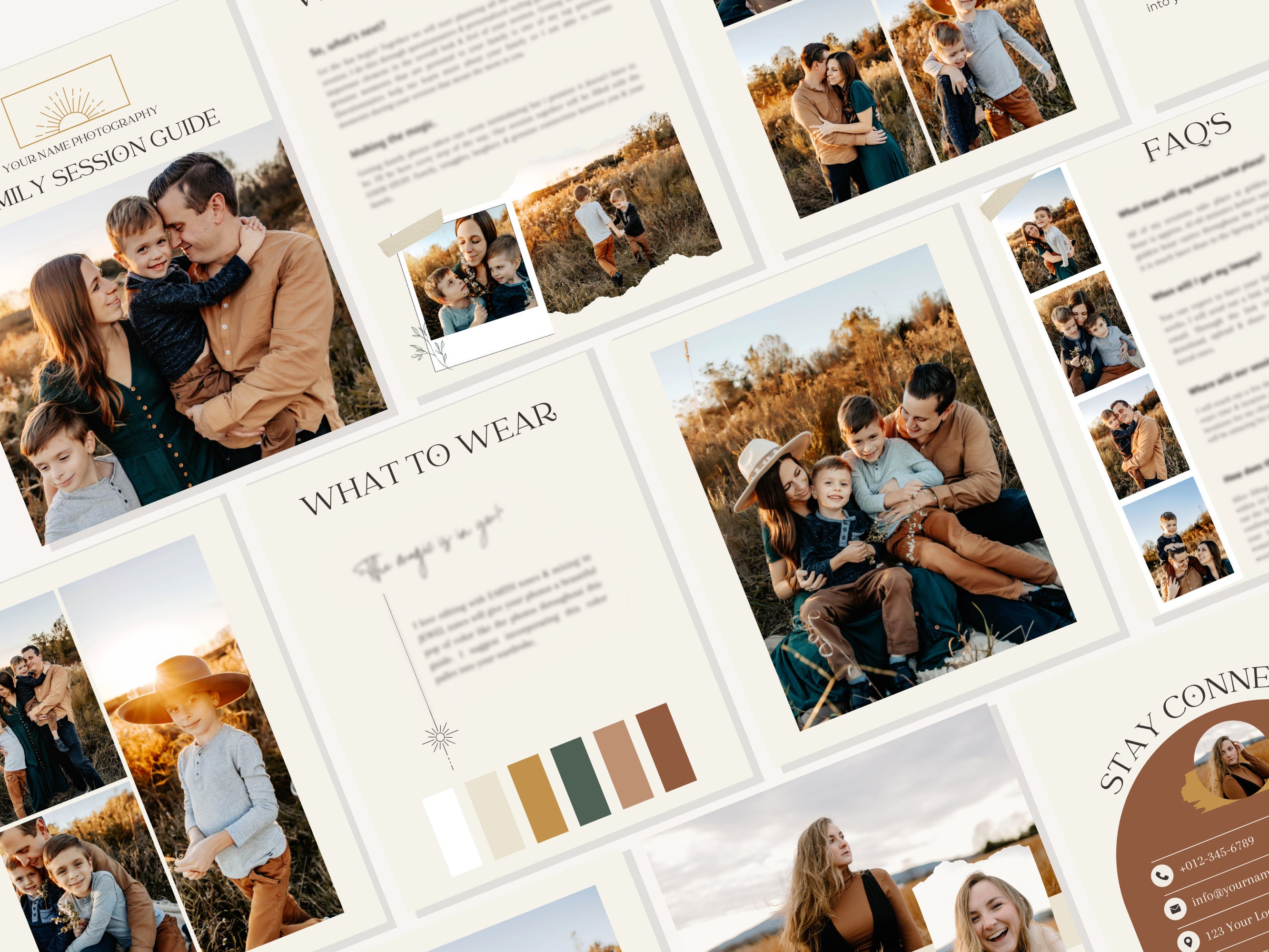 CANVA Photography Family Session Guide | Client Welcome Packet ...
