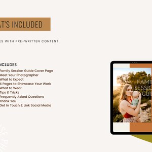 CANVA Photography Family Session Guide Client Welcome Packet Styling ...