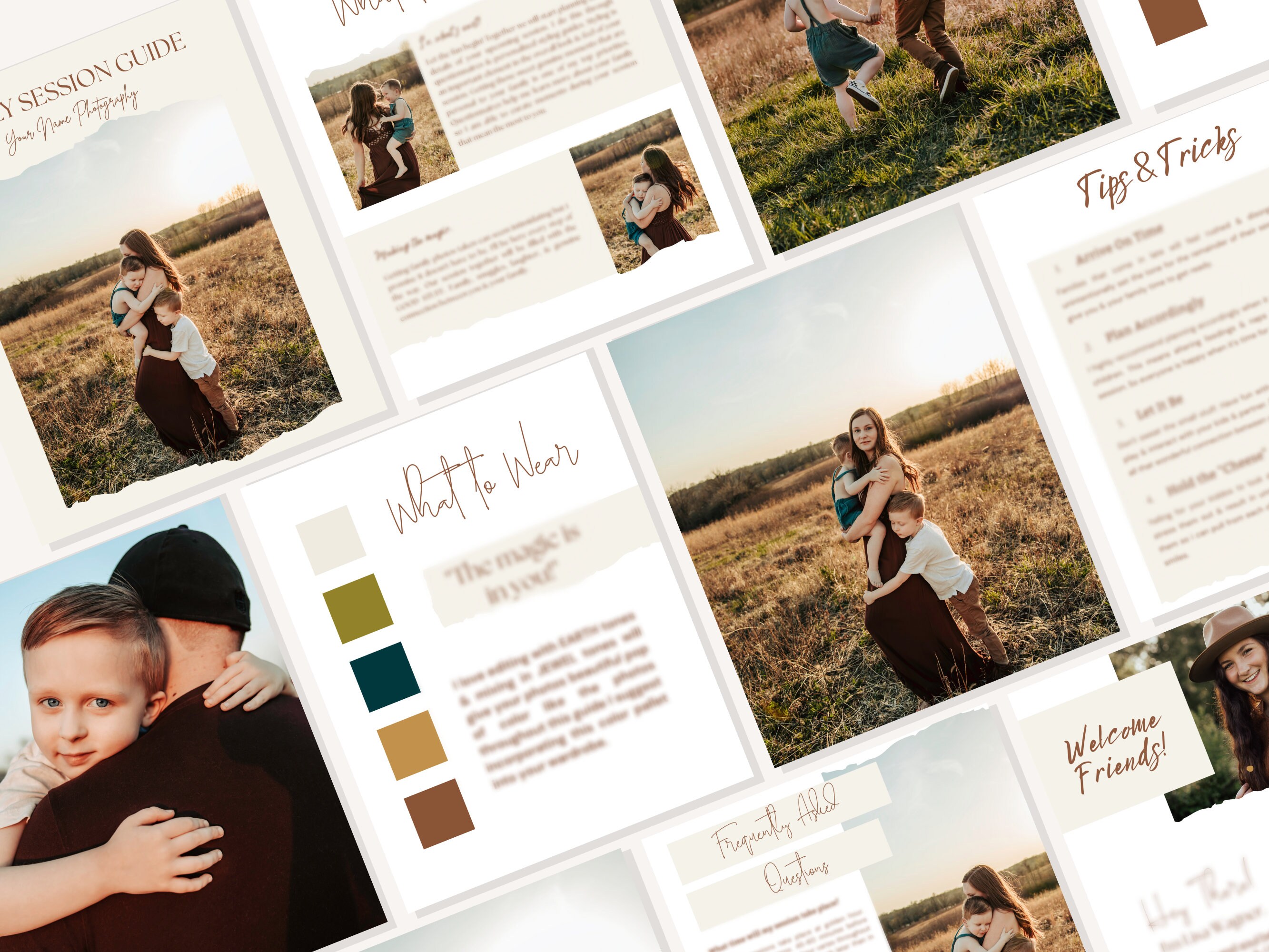 CANVA Photography Family Session Guide | Client Welcome Packet ...