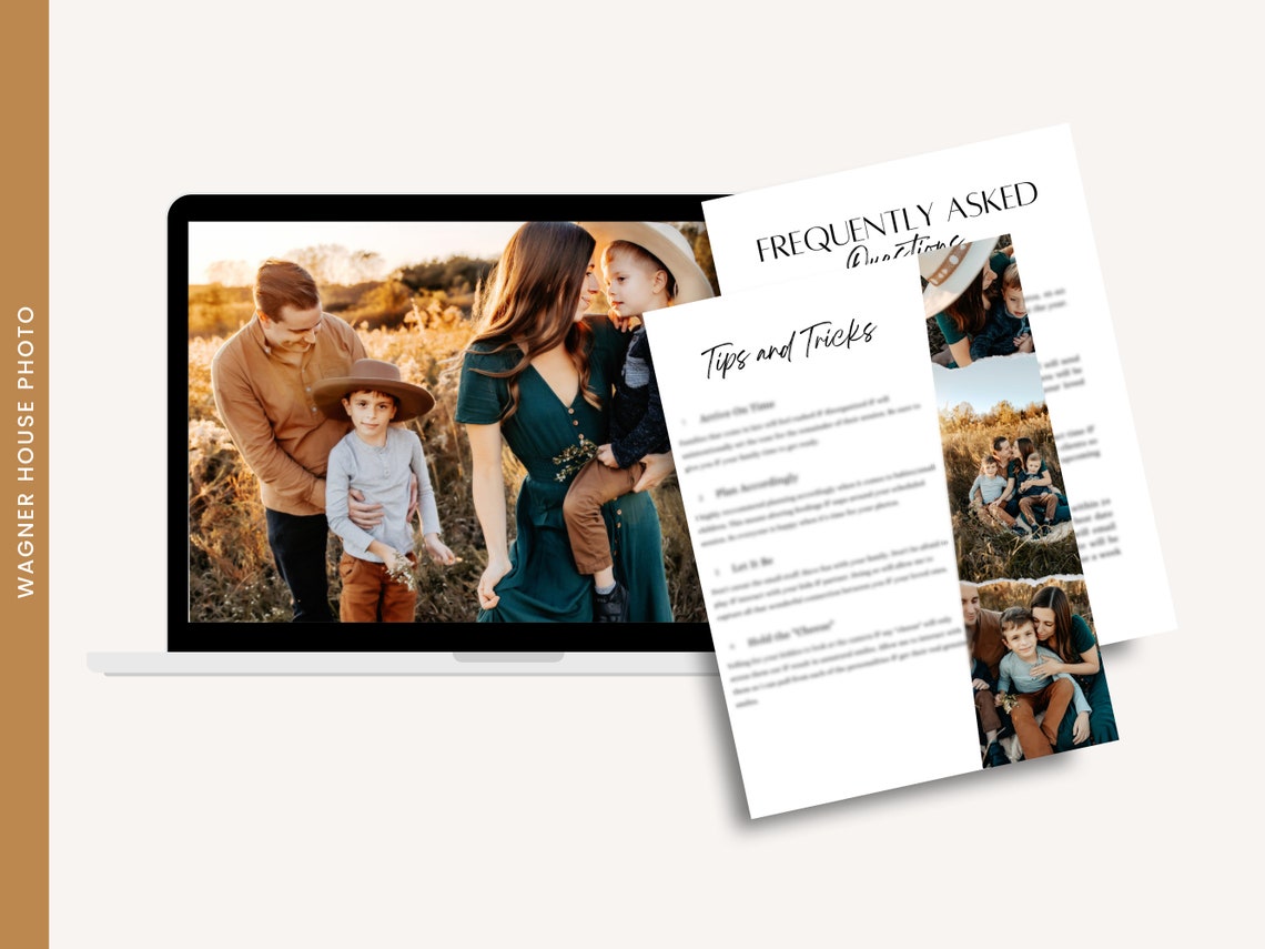 CANVA Photography Family Session Guide | Client Welcome Packet ...