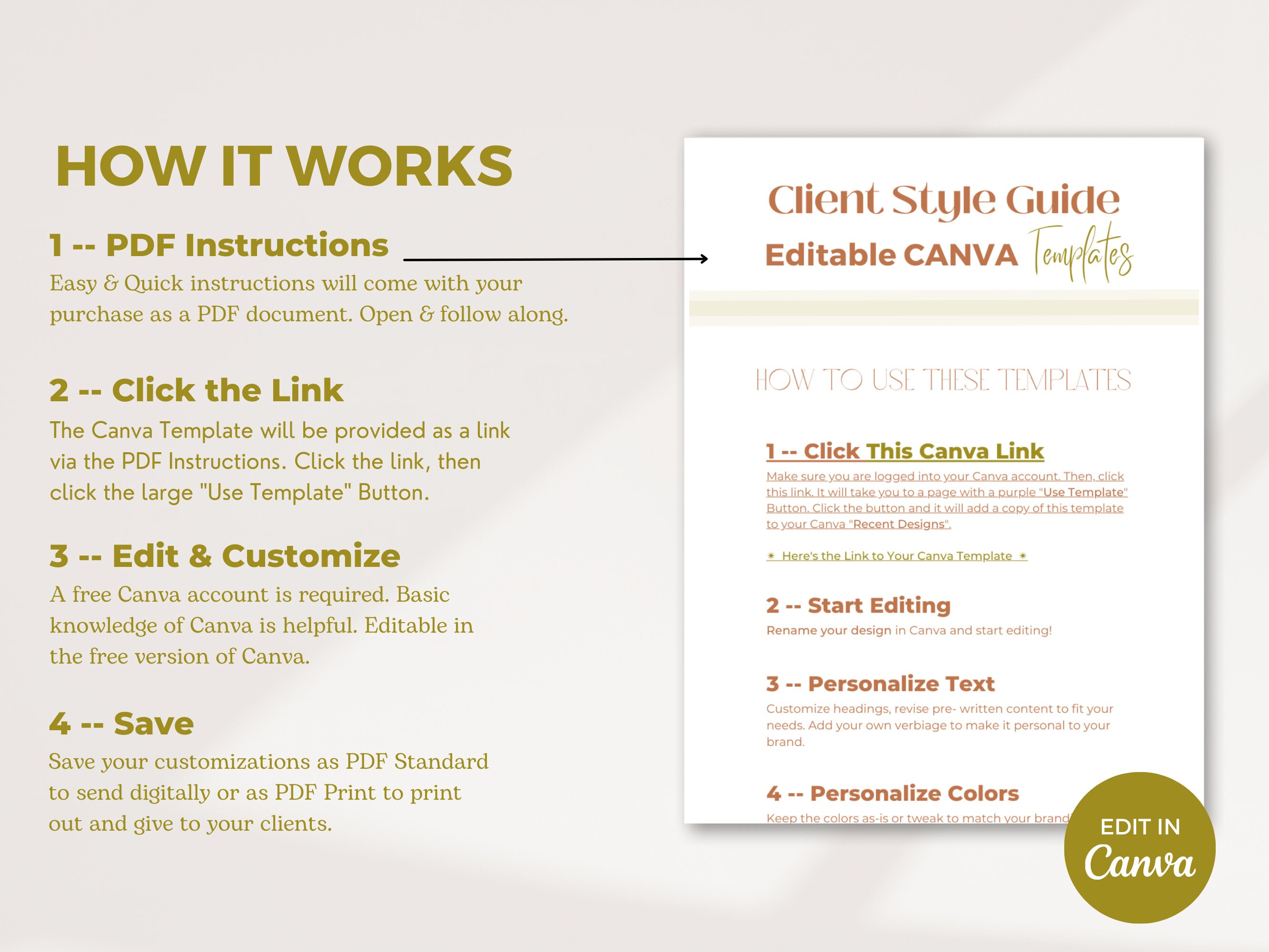 CANVA Client Style Guide Client Closet Template Wardrobe Guide Brand ...