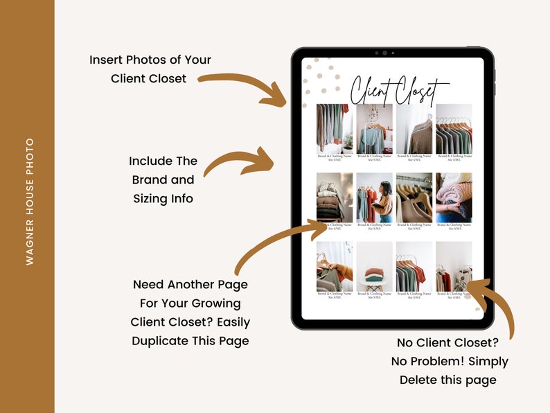 CANVA Client Style Guide Client Closet Template Wardrobe Guide Brand ...