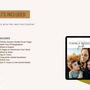 CANVA Photography Family Session Guide Client Welcome Packet Styling ...