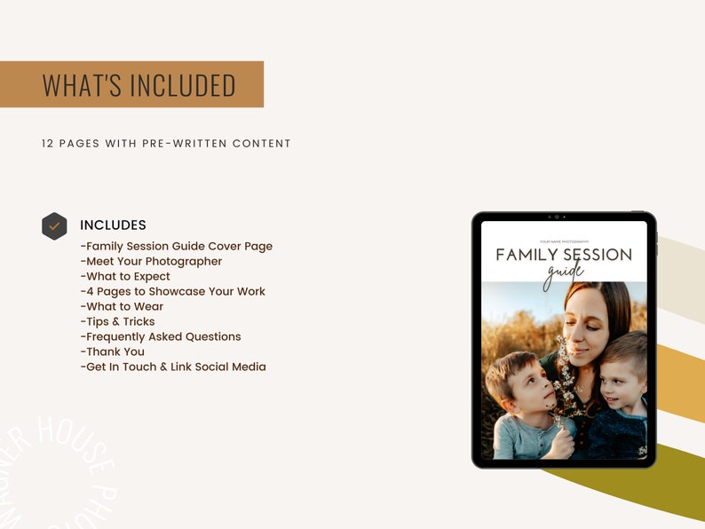 CANVA Photography Family Session Guide Client Welcome Packet Styling ...