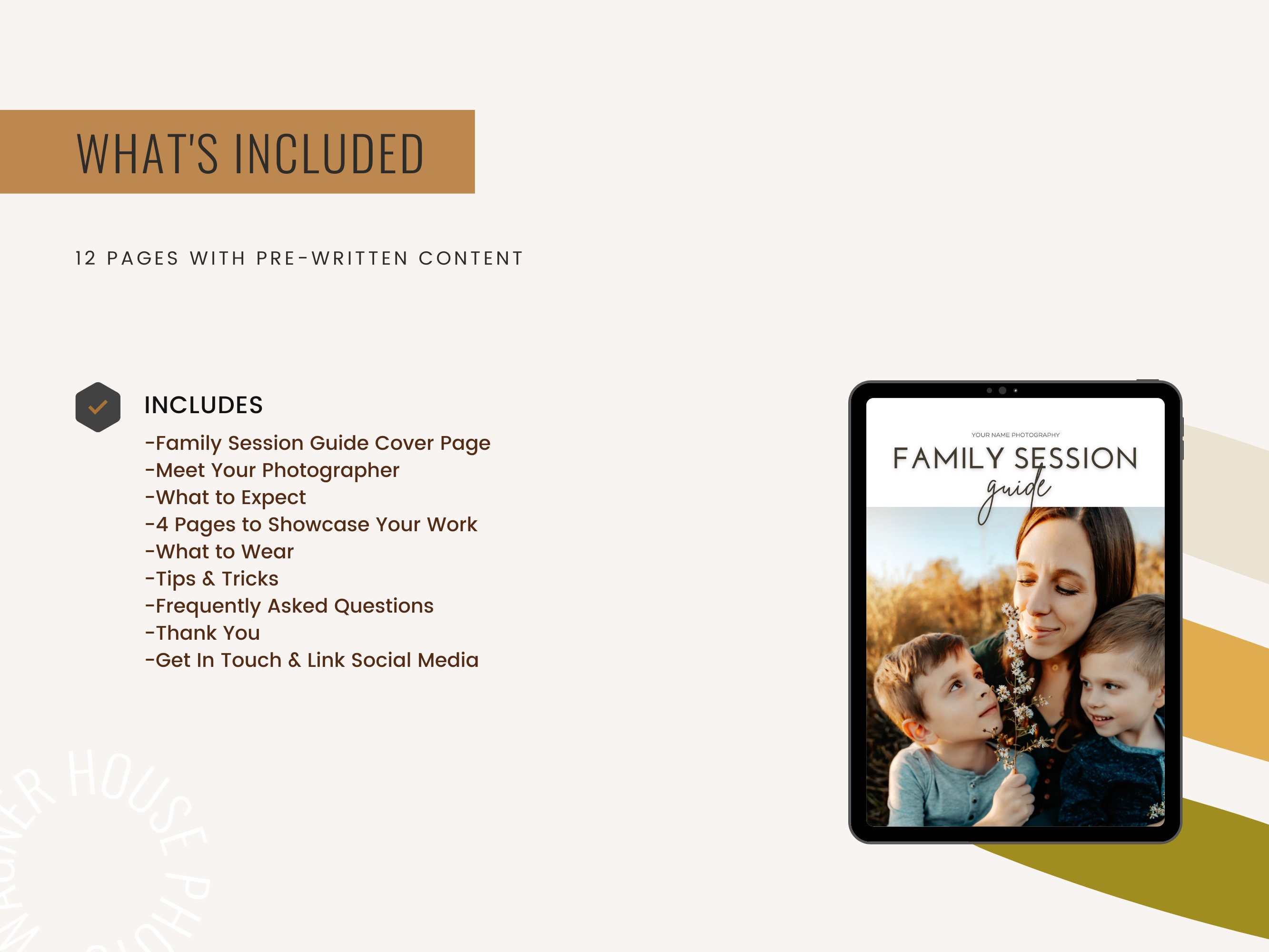 CANVA Photography Family Session Guide Client Welcome Packet Styling ...