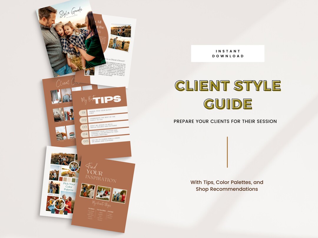 CANVA Client Style Guide Client Closet Template Wardrobe Guide Brand ...