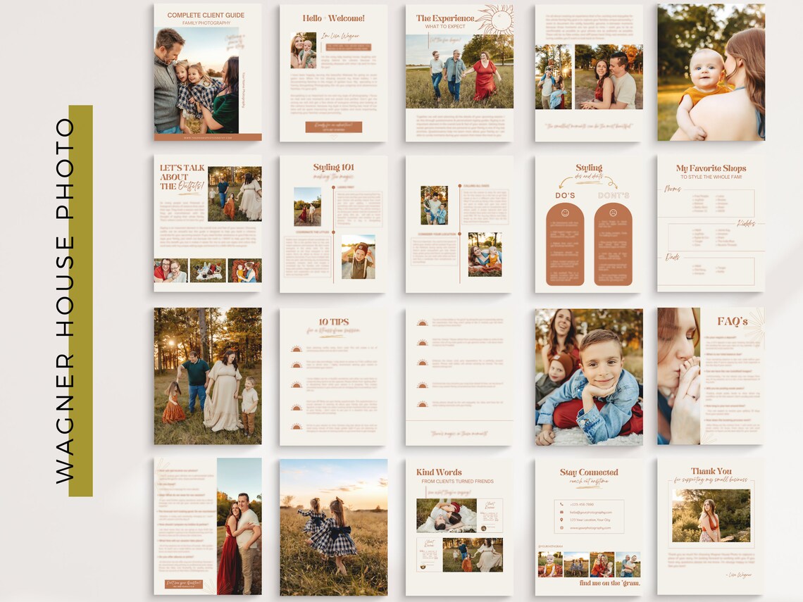 CANVA Complete Client Guide Style Guide for Photography FAQ Template ...
