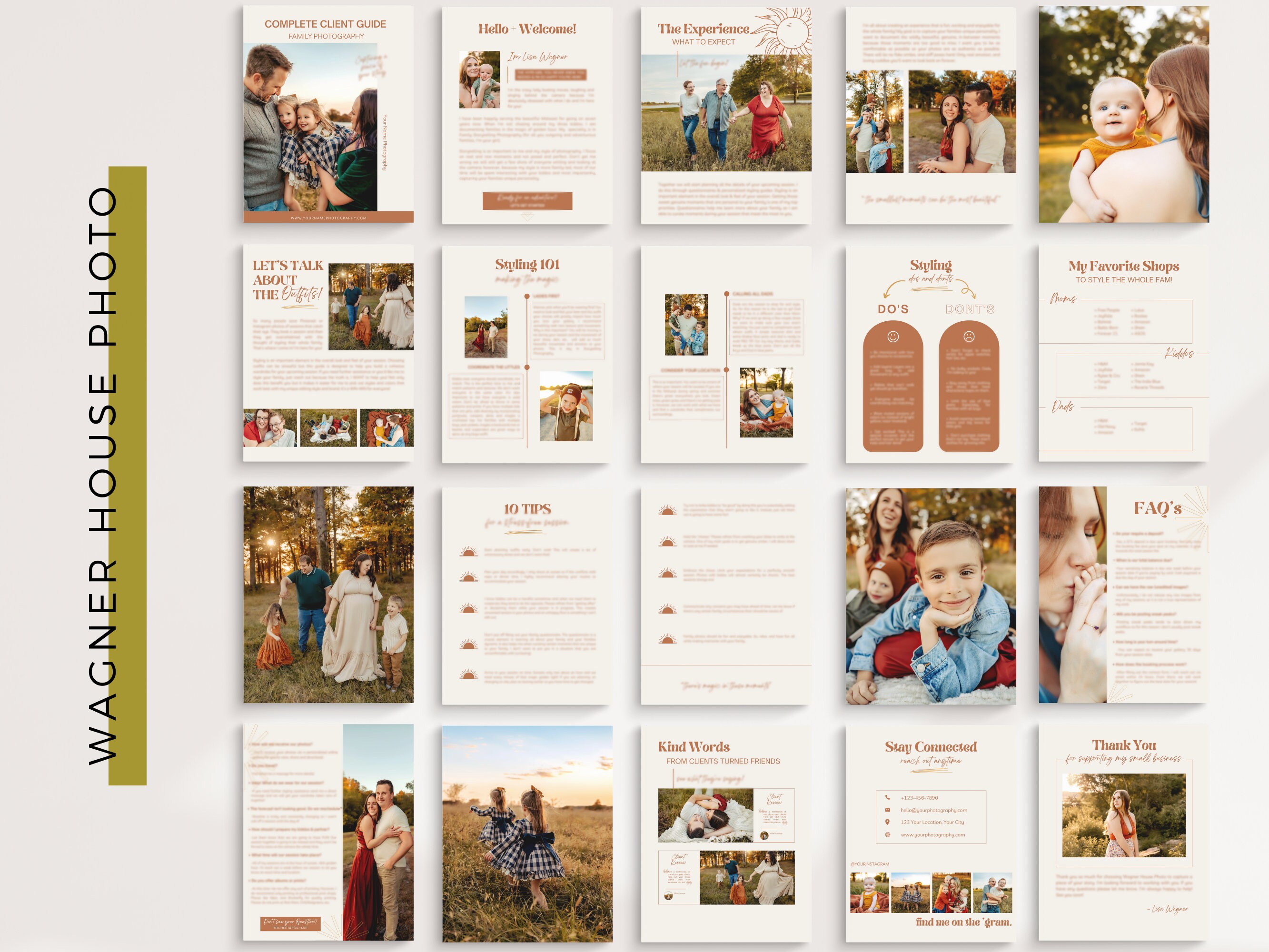 CANVA Complete Client Guide Style Guide for Photography FAQ Template ...