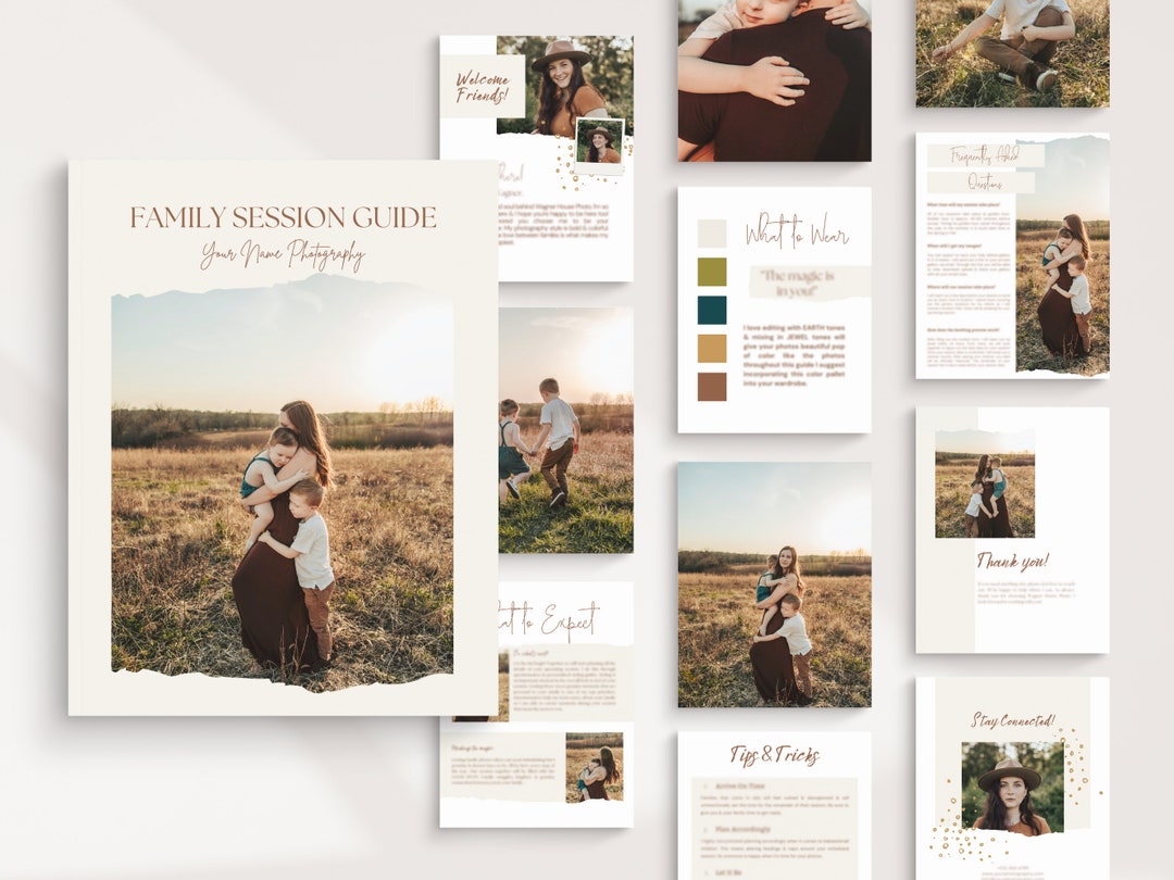 CANVA Photography Family Session Guide | Client Welcome Packet ...