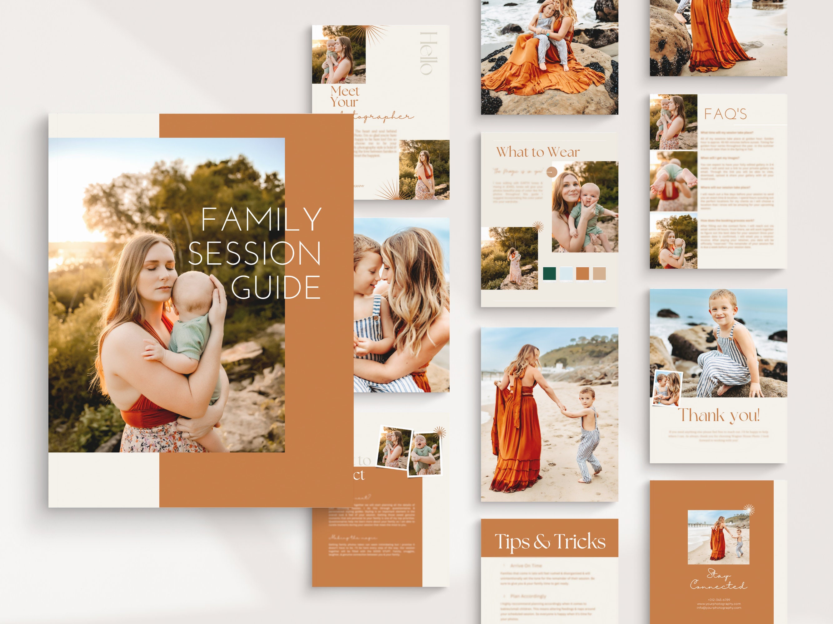 CANVA Photography Family Session Guide Client Welcome Packet Styling ...